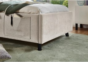 Béžová dětská postel s úložným prostorem s roštem 90x200 cm Cosy – Meise Möbel