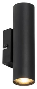 Moderní nástěnná lampa černá 2-světlo - Jeana