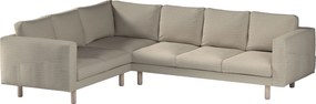 Potah na pohovku IKEA Norsborg rohová 5-místná barva béžová látka pletený vzor