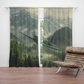 Sablio Závěs Bojové letadlo v horách: 2ks 140x250cm