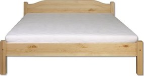 Casarredo - Komfort nábytek Masivní postel KL-106, 200x200 | barva: bez moření borovice