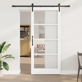 Posuvné dveře ORKDAL Bílá a černá 93 x 211 cm 3331842