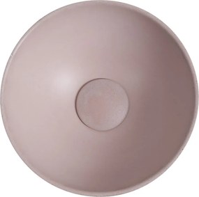 Sapho Sapho, MINOR betonové umyvadlo na desku, průměr 26cm, růžová mat, MR26021