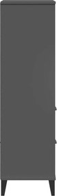 vidaXL Knihovna VIKEN 60 x 35 x 123 cm kompozitní dřevo [374949] Barva: anthracite grey