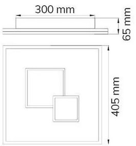Wofi 11247 - LED Stmívatelné stropní svítidlo NADRA LED/27W/230V