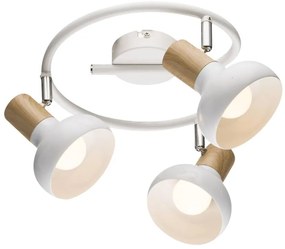 Bílé stropní spirálové svítidlo Puerto pro žárovku 3x E14  - Candellux