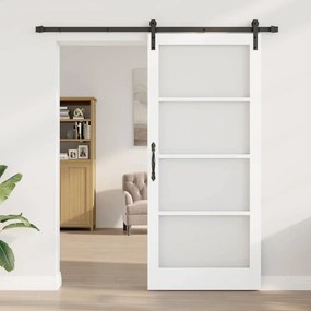 Posuvné dveře ORKDAL Bílá a černá 93 x 211 cm 3331870