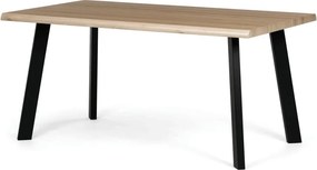 Jídelní stůl HT-F4516 GREY, mdf, šedý dub (160 x 90) cm hnědá