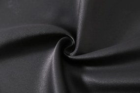 Černý závěs OXFORD 140x250 cm Zavěšení: Kovové kroužky