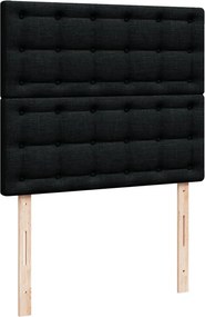 Box spring postel s matrací černá 120x200 cm textil 3291651