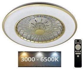 NEDES LED Stropní svítidlo s ventilátorem OPAL LED/48W/230V + dálkové ovládání LCL6347