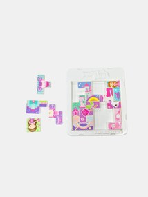 Sinsay - Puzzle se základní deskou a motivem princezen - fuchsiová