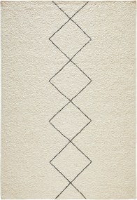 XXXLutz RUČNĚ TKANÝ KOBEREC, 160/230 cm, bílá Linea Natura - Vlněné koberce - 004345148864