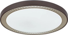 Rabalux Hnědé stropní LED svítidlo Matea 500mm 40W CCT s DO 3000