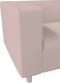 Potah na pohovku IKEA  Klippan 2-místná barva růžová látka pletený vzor
