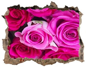 Wallmuralia Samolepící nálepka Kytice růžových růží 95x64 cm
