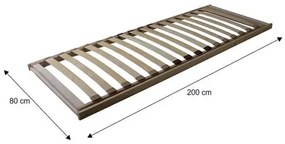 Výklopný lamelový rošt BASIC FLEX FRONT Tempo Kondela 120 x 200 cm