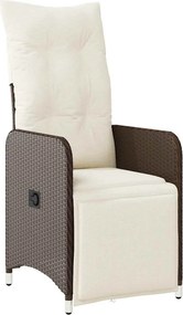 11dílný zahradní bistro set s poduškami hnědý polyratan 3277285