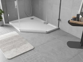 Mexen Flow pětiúhelníková sprchová vanička slim levá 100 x 80 cm, bílý lesk - 46P108010L