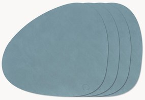 Sada asymetrických prostírání z kůže Curve, 4 díly