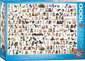 EUROGRAPHICS Puzzle Svět psů / 1000 dílků / 67,6 × 48,9 cm