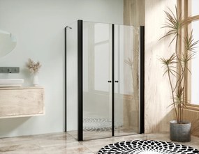 BETA COMBI Black 90x90 Clear Čtvercový sprchový kout bez vaničky