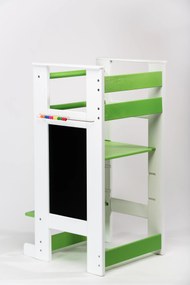 Lucas Wood Style učící věž Žofka - bílá/zelená Učící věž: bílá/zelená