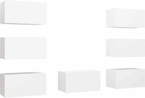 TV skříňky 7 ks bílé 30,5 x 30 x 60 cm kompozitní dřevo 3078743
