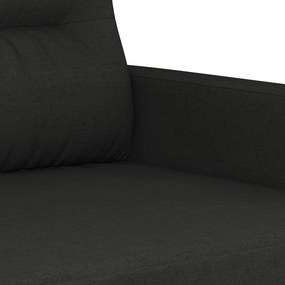 3dílná sedací souprava s poduškami černá textil 3201612