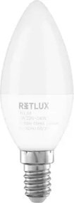 RETLUX REL 34 LED C37 2x5W E14 / 430 lm / 3000K - teplá bílá / 2ks