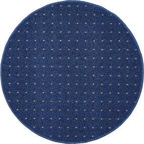 Condor Carpets, Kusový koberec Udinese modrý kruh, 67x67 (průměr) kruh, šedá, chodba / předsíň