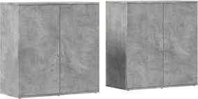 Příborníky 2 ks betonově šedé 79 x 38 x 80 cm kompozitní dřevo 3276605