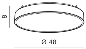 Azzardo AZ2716 - LED Stmívatelné stropní svítidlo COLLODI 1xLED/50W/230V + DO