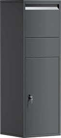 Poštovní schránka Wiltec – 460 × 450 × 1400 mm, antracitová (60923)