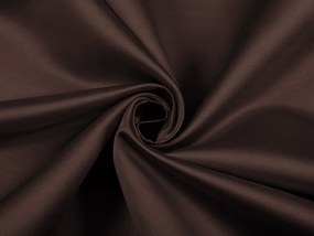 Biante Saténový oválný ubrus polyesterový Satén LUX-L042 Čokoládově hnědý 50x100 cm