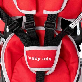 BABY MIX dětská tříkolka s LED světly LUX TRIKE červená