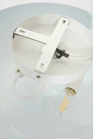 Ocelové nástěnné svítidlo do zásuvky v leskle stříbrné barvě ø 35 cm Ragge – Jotex