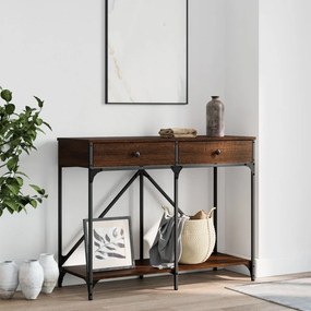 vidaXL Konzolový stolek hnědý dub 100 x 39 x 78,5 cm kompozitní dřevo