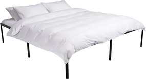 Kovová postel Hamlin 200x180x41 cm – černá