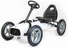 Dětská šlapací motokára Go-kart Baby Mix Buggy bílá