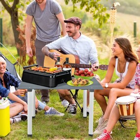 Costway Skládací kempingový stůl s taškou na plážové pikniky a rybářské výlety