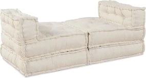 Modulová pohovka Textil Krémová 210 x 140 x 56 cm 3315064