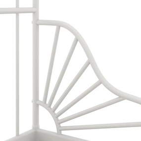 Prodloužitelný rám postele bílý kov 80 x 130/200 cm 324741