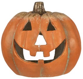 Oranžová dekorace dýně Halloween - 36*33*32 cm