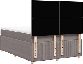 Box spring postel s matrací taupe 140x190 cm textil 3292069