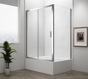 Polysan Polysan, DEEP BLACK obdélníková sprchová zástěna 1200x750mm L/P varianta, čiré sklo, MD1216B-01