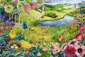 Ravensburger Dřevěné puzzle Divoká zahrada / 500 dílků / od 14 let