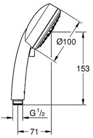 Grohe Ruční sprcha 3jet 27572002