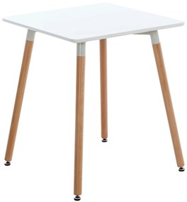 Jídelní stůl Clapton - dřevo - 60x60x70 cm | bílý