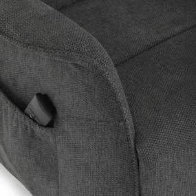 Polohovací křeslo šedé, elektrické TV-L8960 GREY2